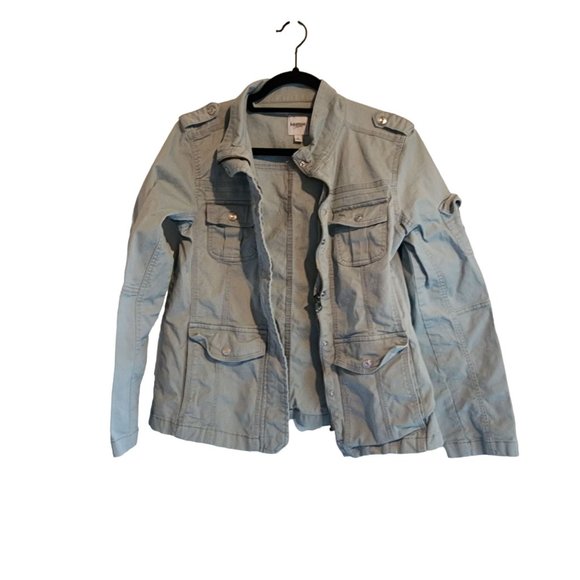 kenzie | Jackets & Coats | Kensie Jeans Jacket Safari Utility Pockets ...